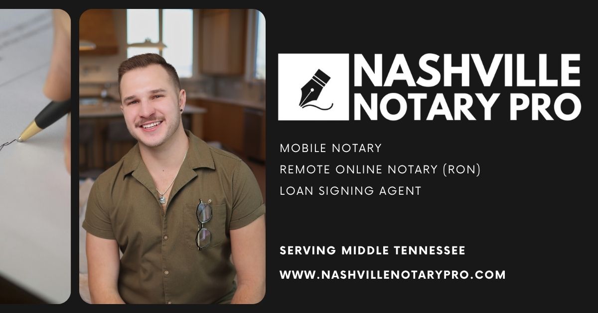 Mobile Notary | RON Online Notary | Nashville,TN